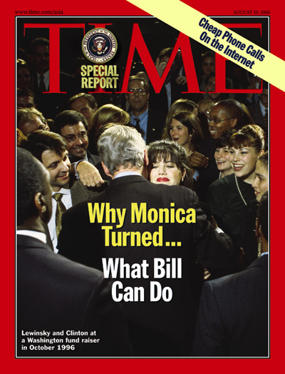 TIME Magazine Cover: Monica Lewinsky & Bill Clinton - Aug. 10, 1998 ...