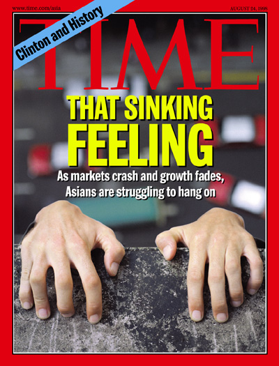 TIME Magazine Cover: That Sinking Feeling - Aug. 24, 1998 - Asia's ...