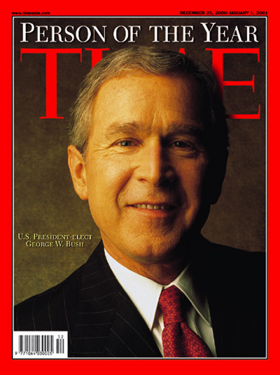 TIME Magazine Cover: George W. Bush, Person of the Year - Dec. 25, 2000 ...
