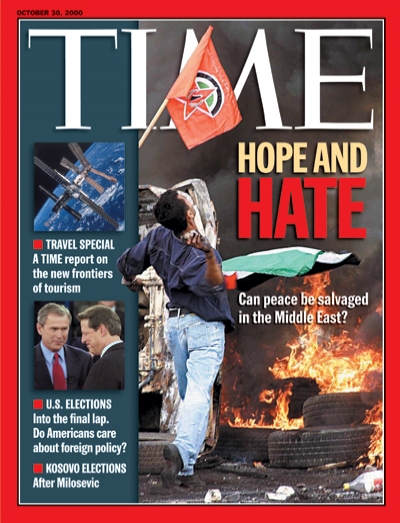 TIME Magazine Cover: Hope and Hate - Oct. 30, 2000 - Middle East ...