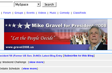 Ranking the Candidates on MySpace - The June 3 Democratic Debate - TIME
